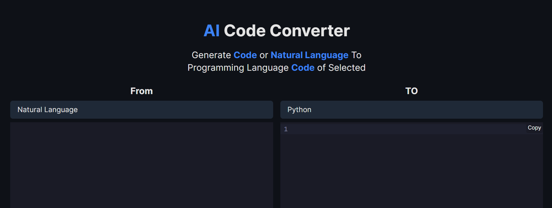 AI Code Converter AI Code Converter