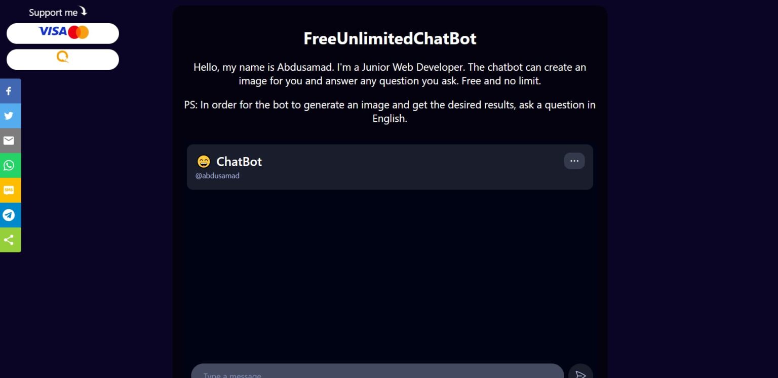 Free Unlimited Chat Bot