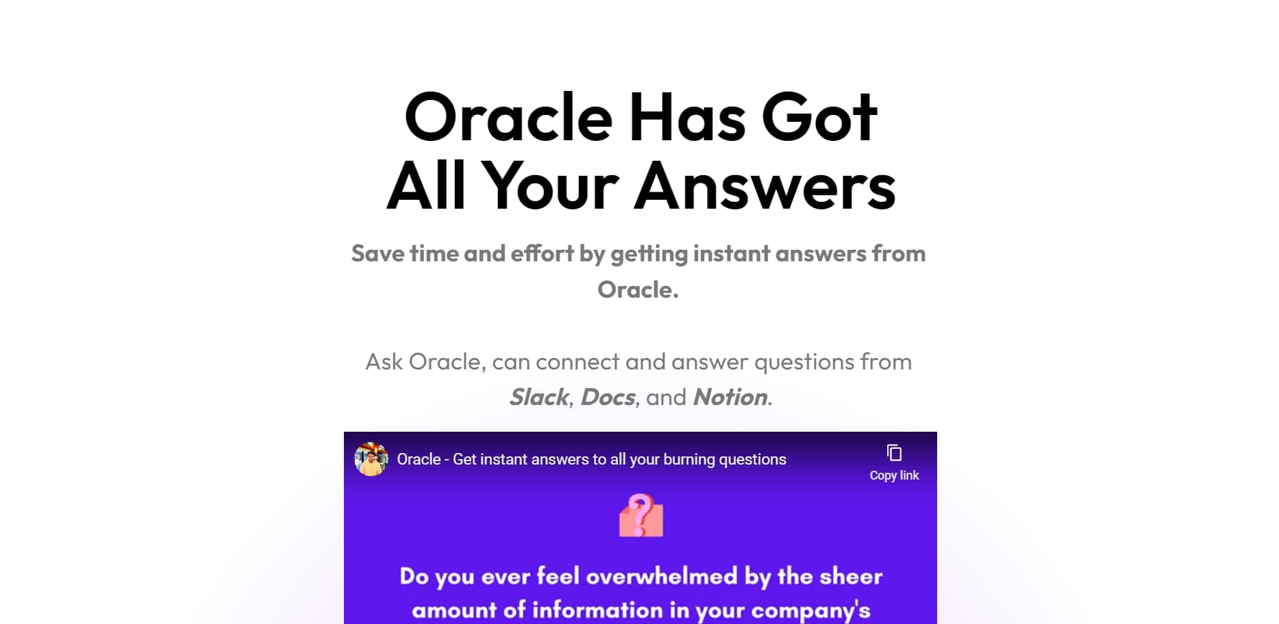 Oracle Oracle