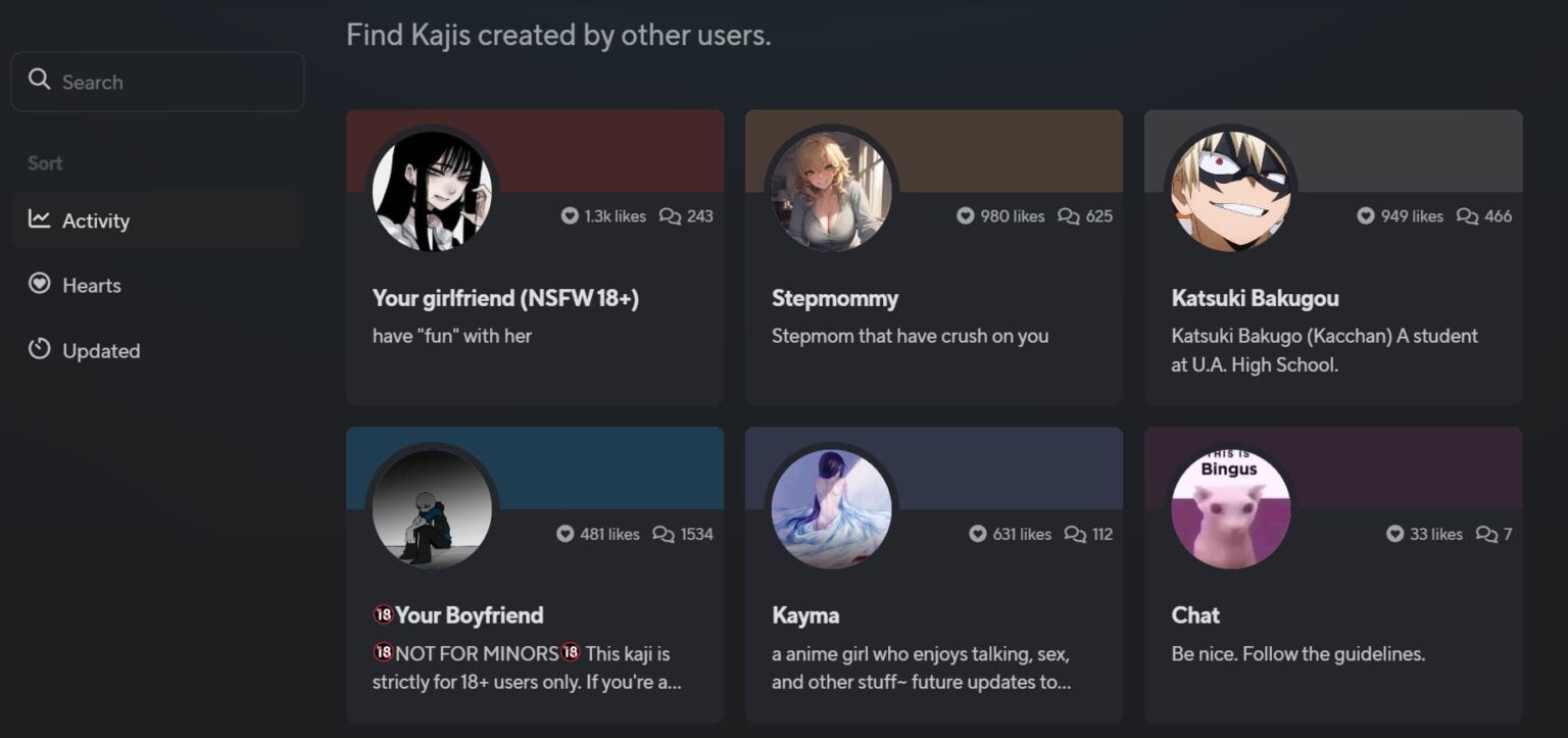 16 Free NSFW AI Chatbots