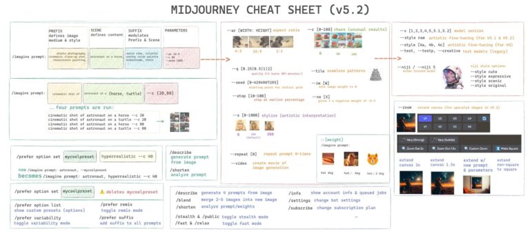 Midjourney Cheat Sheet