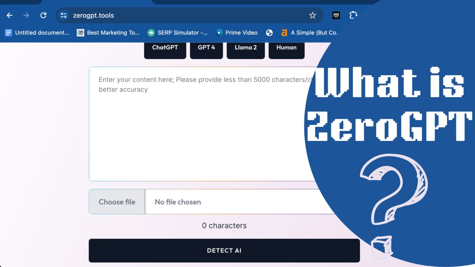 What Is The ZeroGPT? How To Use This Tool For AI Detection?